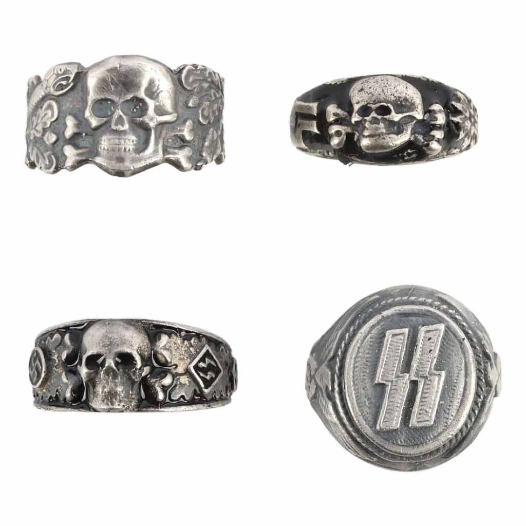 Striking WWII German Silver Rings – Third Reich Designs