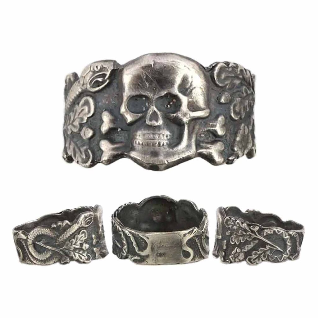 Striking WWII German Silver Rings – Third Reich Designs