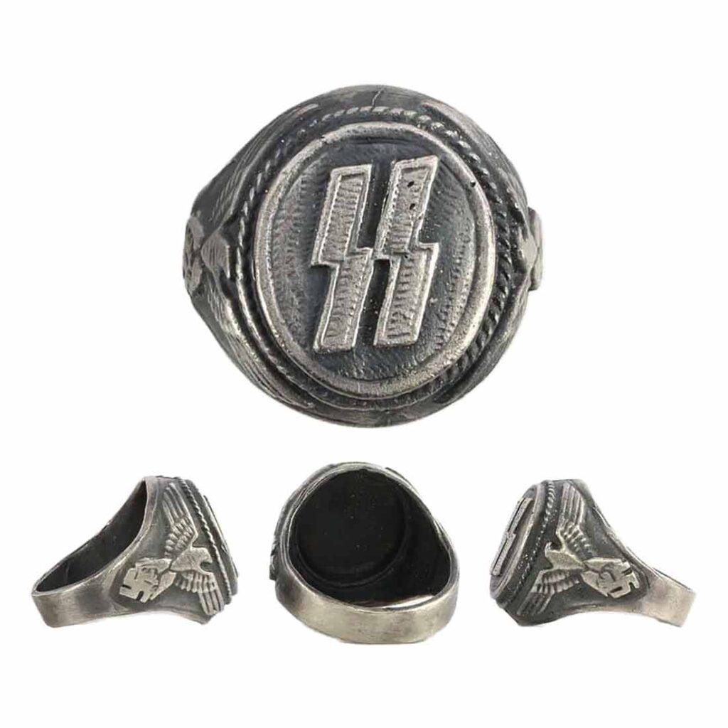 Striking WWII German Silver Rings – Third Reich Designs