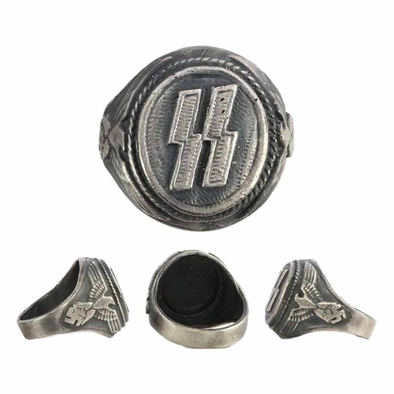 Striking WWII German Silver Rings – Third Reich Designs
